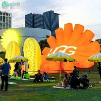 China Custom 3D Waterproof Nylon Inflatable Models 2-8 Meter Size Range with LED Lighting for Outdoor Parks for sale