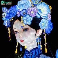 China Customizable Large-Scale Chinese Pavilion Lantern Exhibition with LED Lighting for Theme Parks and Festivals for sale