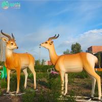 China Custom Large Deer Lantern 200-240CM with LED Lights for Outdoor Parks & Festivals for sale