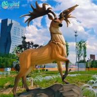 China Custom Large Deer Lantern 200-240CM with LED Lights for Outdoor Parks & Festivals for sale