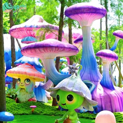 China Customizable Detachable Mushroom Lanterns 150-240CM with LED Lighting for Amusement Parks and Events for sale