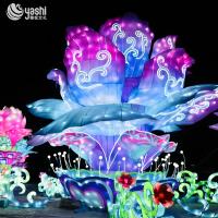 China Custom LED Zigong Lantern Artificial Flower Sculpture 100-500CM Detachable with Dual Color Temperature 2700K-6000K for sale