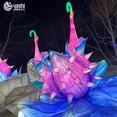 China Chinese Festival Silk Zigong Lantern 100-500CM Customizable LED Outdoor Decoration with Waterproof Design for sale