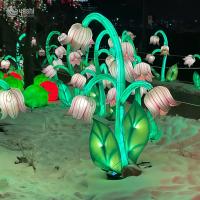 China Customizable Zigong Floral Lantern 200-500CM with LED Lighting for Outdoor Garden Decor and Commercial Displays for sale