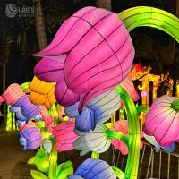 China Customizable Zigong Floral Lantern 200-500CM with LED Lighting for Outdoor Garden Decor and Commercial Displays for sale