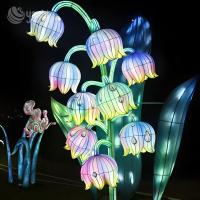 China Artificial Lily of the Valley Bouquet Lantern 200-210CM with LED Lighting for Wedding Party Decor for sale