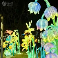 China Artificial Lily of the Valley Bouquet Lantern 200-210CM with LED Lighting for Wedding Party Decor for sale