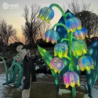China Artificial Lily of the Valley Bouquet Lantern 200-210CM with LED Lighting for Wedding Party Decor for sale