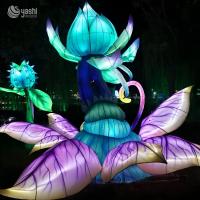 China Lifelike Exotic Flower Lantern - Silk Festival Lantern for Traditional Celebrations for sale