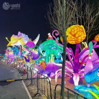 China Lifelike Exotic Flower Lantern - Silk Festival Lantern for Traditional Celebrations for sale