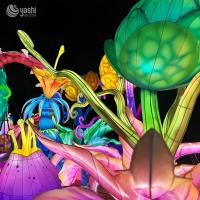 China Vivid Exotic Silk Flower Zigong Lantern 220v for Traditional Festivals for sale