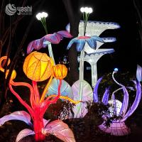 China Handcrafted Artificial Flower Lantern - Waterproof Exotic Flower Design for Outdoor Decor for sale