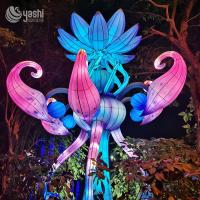 China Handcrafted Artificial Flower Lantern - Waterproof Exotic Flower Design for Outdoor Decor for sale