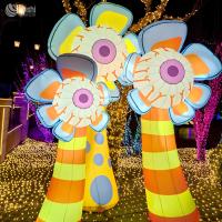 China Silk Lantern with Exotic Flower Design - Perfect for Traditional Chinese Festivals and Outdoor Decoration for sale