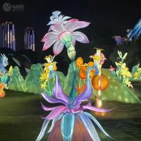 China Realistic Silk Flower Lantern - Exotic Flower Design for Festival Decoration for sale