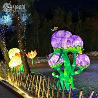 China Realistic Silk Flower Lantern - Exotic Flower Design for Festival Decoration for sale
