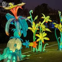 China Realistic Silk Flower Lantern - Exotic Flower Design for Festival Decoration for sale