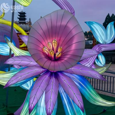 China Exotic Silk Flower Lantern - Realistic Design for Festive Decorations for sale