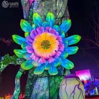 China Exotic Artificial Flower Zigong Lantern For Outdoor Festival Party Decor for sale