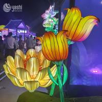 China Artificial Tulip Flower LED Zigong Lantern for Outdoor Decoration for sale