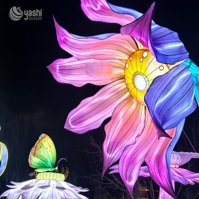 China Artificial Luminous Flower Led Garden Ornaments Vibrant Colors Customizable for sale