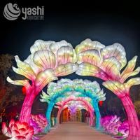 China Outdoor Chinese Festival Lantern 3D Arch Gate Sculpture Traditional for sale