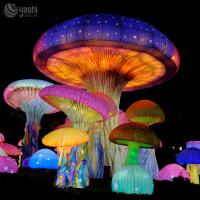 China Simulated Mushroom Lanterns Outdoor LED Lighting Fixtures 240CM - 250CM for sale