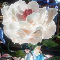 China Grotesque Flower Zigong Lantern 180CM-200CM with LED Lighting for Festival & Park Decorations for sale