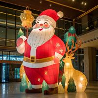 China Custom Large Santa Claus Lanterns 200-220CM with LED Lighting for Outdoor Christmas Decorations for sale