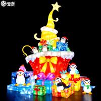 China 220-240CM Custom Santa Claus LED Lanterns for Outdoor Christmas Lighting Displays - 110/220V Power for sale