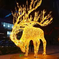 China Large-scale Outdoor Christmas Decorations - Light-up Christmas Reindeer Decor for Garden Decoration for sale