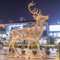 China Large-scale Outdoor Christmas Decorations - Light-up Christmas Reindeer Decor for Garden Decoration for sale