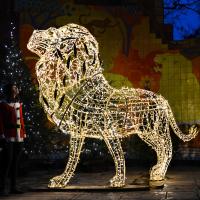 China Large-scale Outdoor Christmas Decorations - Light-up Christmas Reindeer Decor for Garden Decoration for sale