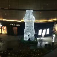 China 3D Bear Pattern Decorative Lighting Installation For Christmas Decoration & Shopping Mall Decoration for sale