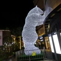 China 3D Bear Pattern Decorative Lighting Installation For Christmas Decoration & Shopping Mall Decoration for sale