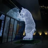 China 3D Bear Pattern Decorative Lighting Installation For Christmas Decoration & Shopping Mall Decoration for sale