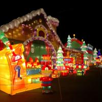 China Large-scale Outdoor Christmas-themed Light Show Performance for sale