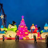 China Large-scale Outdoor Christmas-themed Light Show Performance for sale