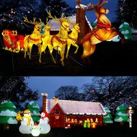 China Large-scale Outdoor Christmas-themed Light Show Performance for sale