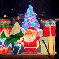 China Large-scale Outdoor Christmas-themed Light Show Performance for sale