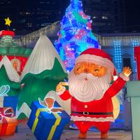 China Large-scale Outdoor Christmas-themed Light Show Performance for sale
