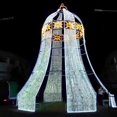 China Large 400cm Santa Claus LED Lantern for Outdoor Christmas Decorations - 110V/220V Customizable Lighting for sale