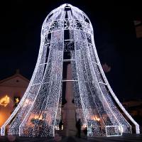 China Large 400cm Santa Claus LED Lantern for Outdoor Christmas Decorations - 110V/220V Customizable Lighting for sale