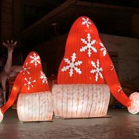 China Christmas Outdoor Decorations - LED Christmas Hat Lantern Decorations for Street Decoration。 for sale
