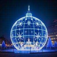 China Outdoor Holiday Lights Decoration Mobile 3D Christmas Filament Lights Waterproof for sale