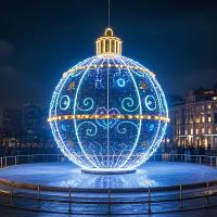 China Outdoor Holiday Lights Decoration Mobile 3D Christmas Filament Lights Waterproof for sale
