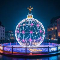 China Outdoor Holiday Lights Decoration Mobile 3D Christmas Filament Lights Waterproof for sale