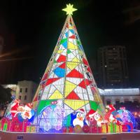 China Christmas Theme Light Show Decorations, LED Christmas Tree Lanterns for sale