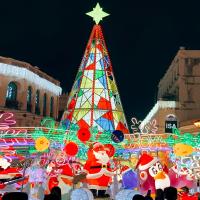 China Christmas Theme Light Show Decorations, LED Christmas Tree Lanterns for sale