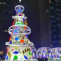 China LED Christmas Tree Lanterns for Christmas Theme Light Show Decorations for sale